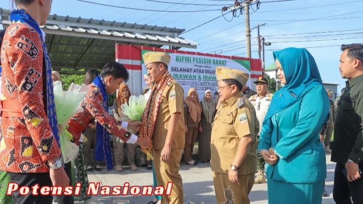 Pemkab Pesibar Sambut Kedatangan Bupati Dan Wakil Bupati Pesisir barat. - Potensi Nasional